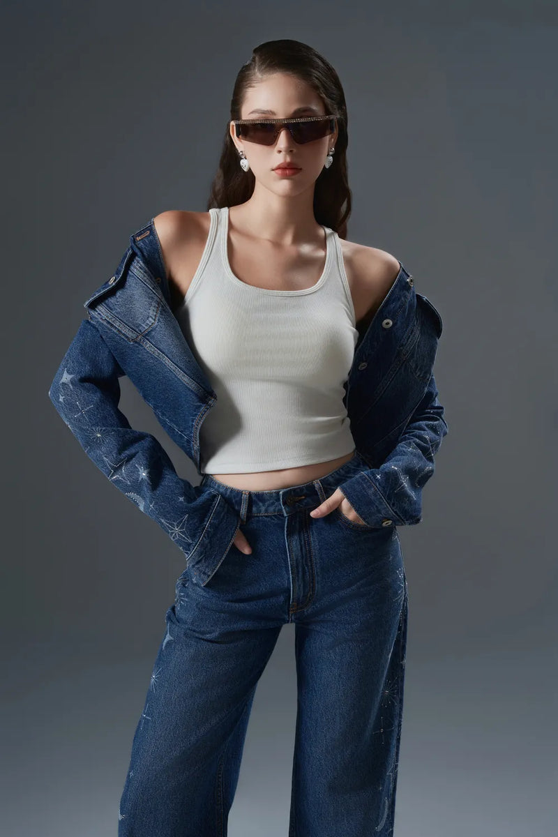 Universe Crystal Jeans – LUX ECO JEAN